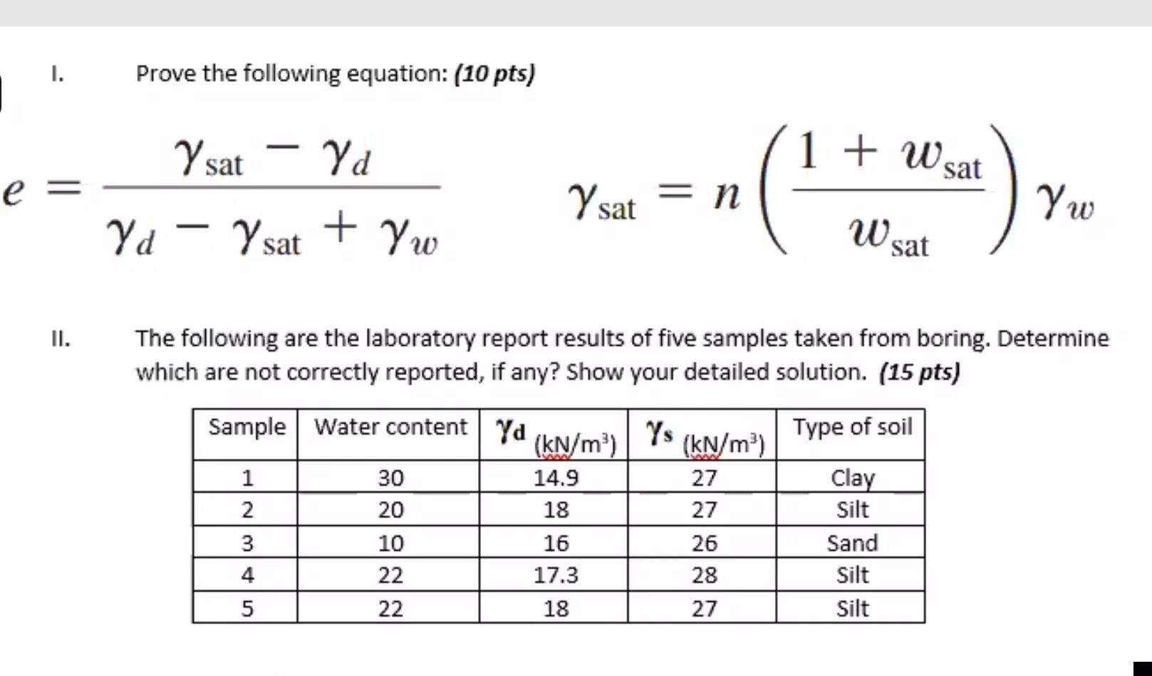 Solved 1. Prove the following equation: (10 pts) Wsat sat Y | Chegg.com