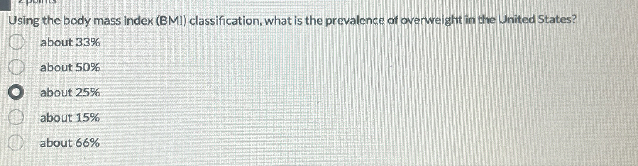 Solved Using the body mass index (BMI) ﻿classification, what | Chegg.com