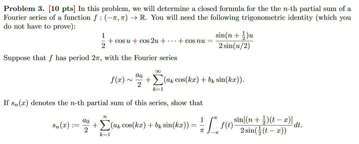 Solved Problem 3. [10 ﻿pts] ﻿In this problem, we will | Chegg.com