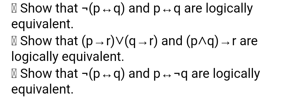 Solved PROVE THE FOLLOWING BY LAWS OF LOGIC Show that | Chegg.com