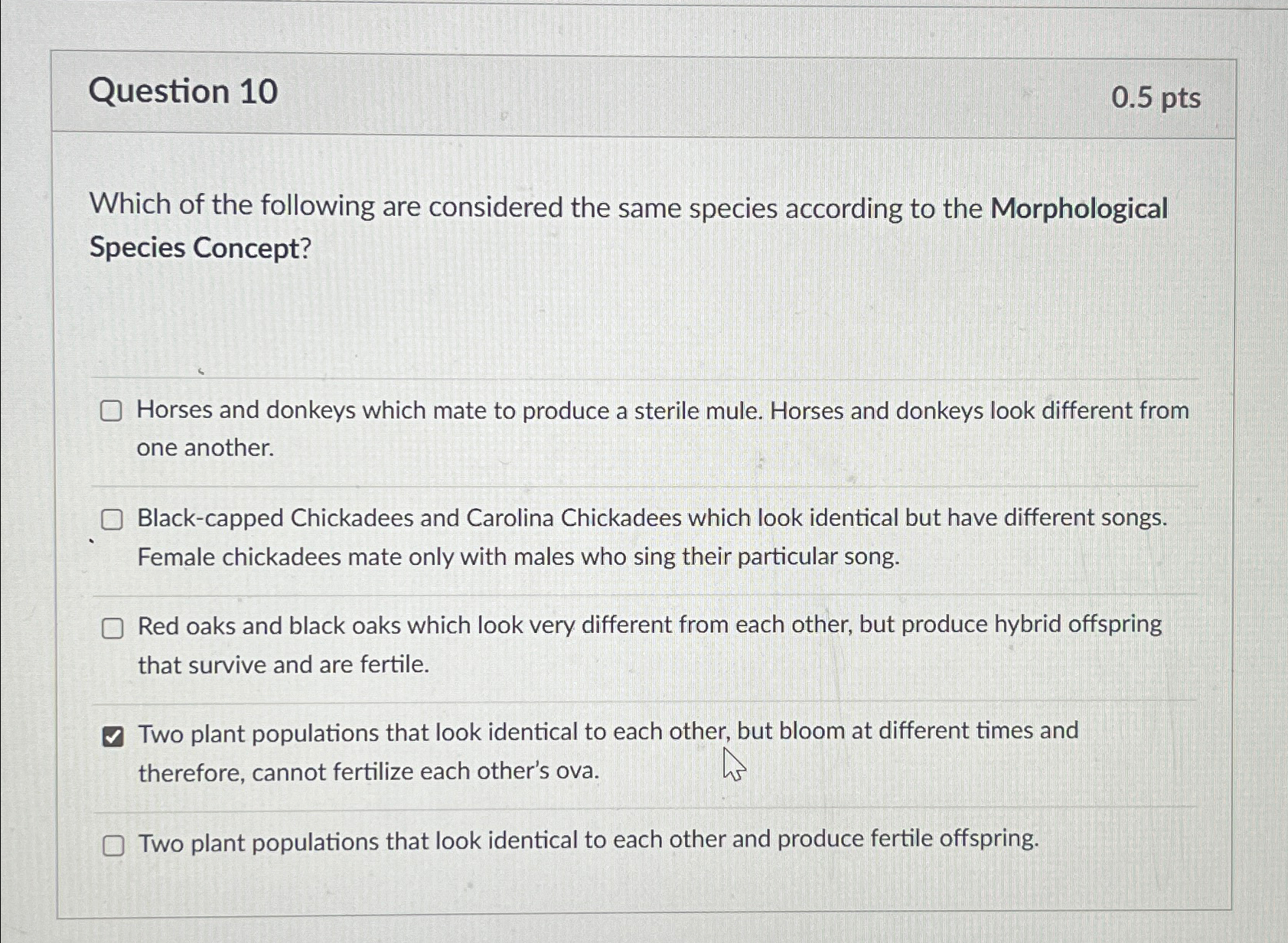 Solved Question 100.5ptsWhich of the following are | Chegg.com