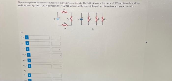 Draw A Labelled Circuit Diagram Showing Three Resistors Comp