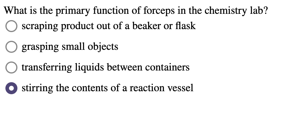Solved What is the primary function of forceps in the | Chegg.com