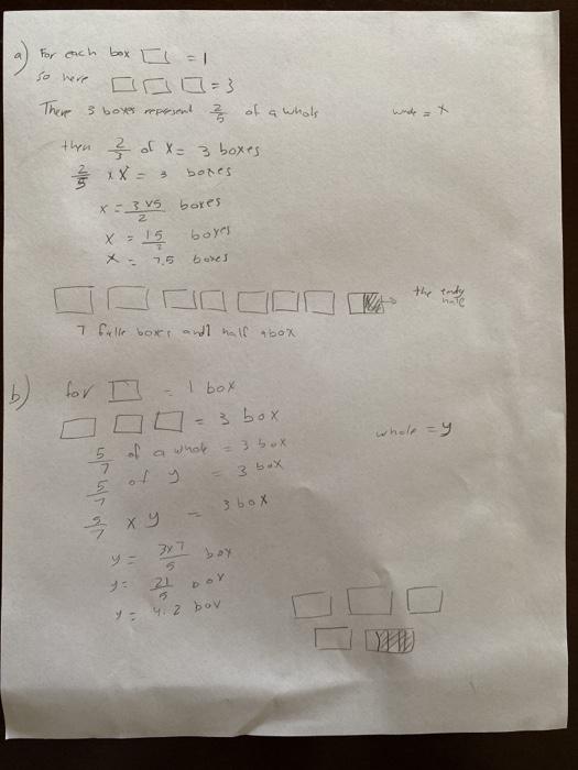 Solved 2) Suppose represents 4/5 of a whole. Draw the whole. | Chegg.com