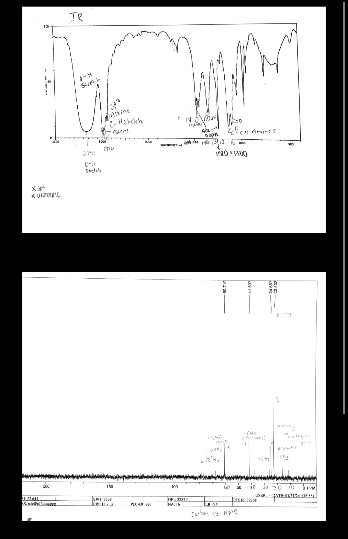 Solved Find the unknown liquid based off the IR Spectrum, | Chegg.com