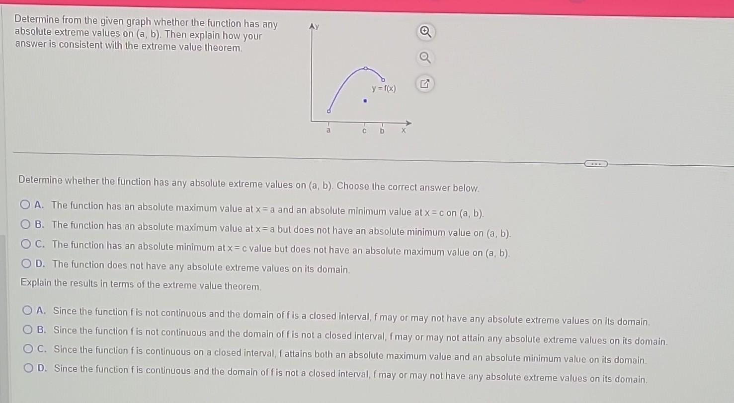Solved Determine from the given graph whether the function | Chegg.com
