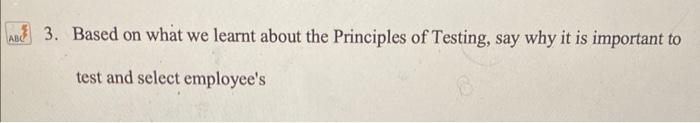 Solved 3. Based on what we learnt about the Principles of | Chegg.com