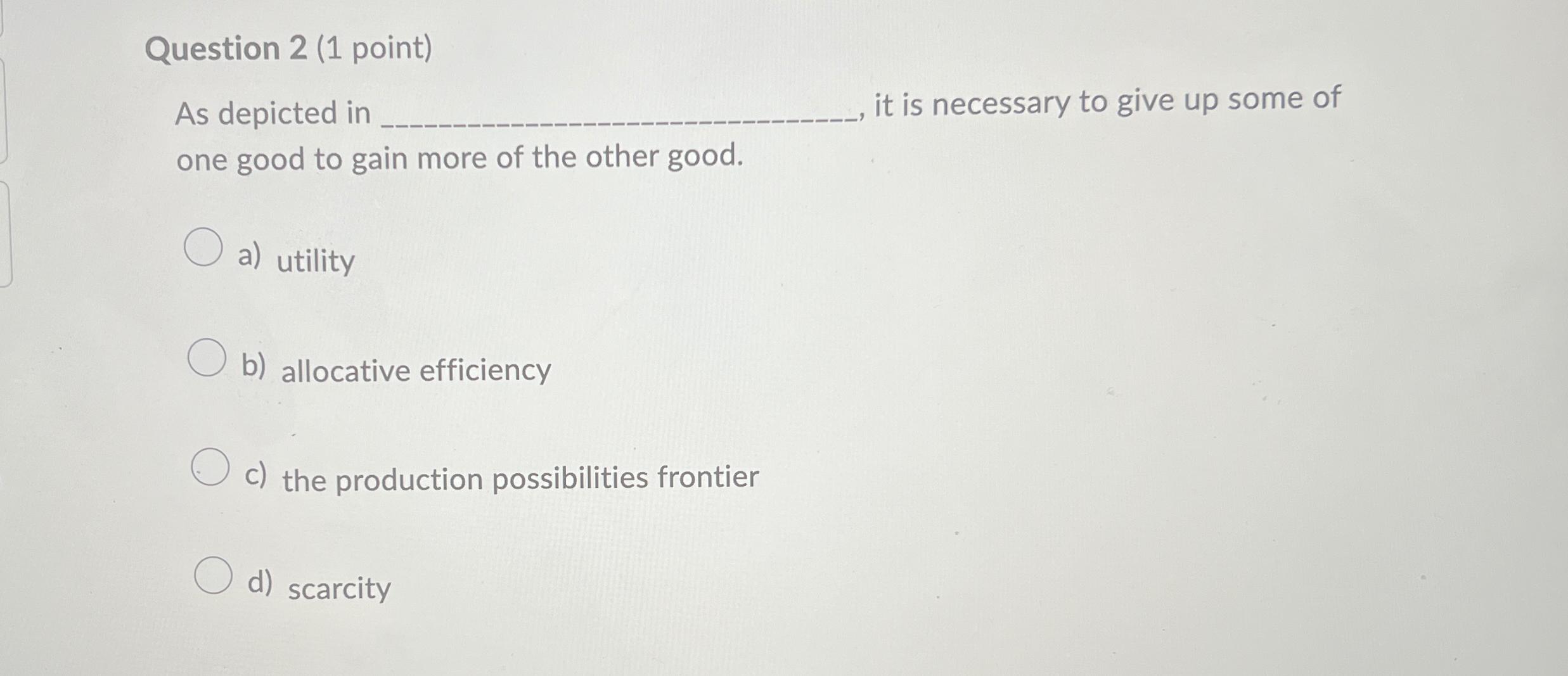 Solved Question 2 (1 ﻿point)As depicted ir , ﻿it is | Chegg.com