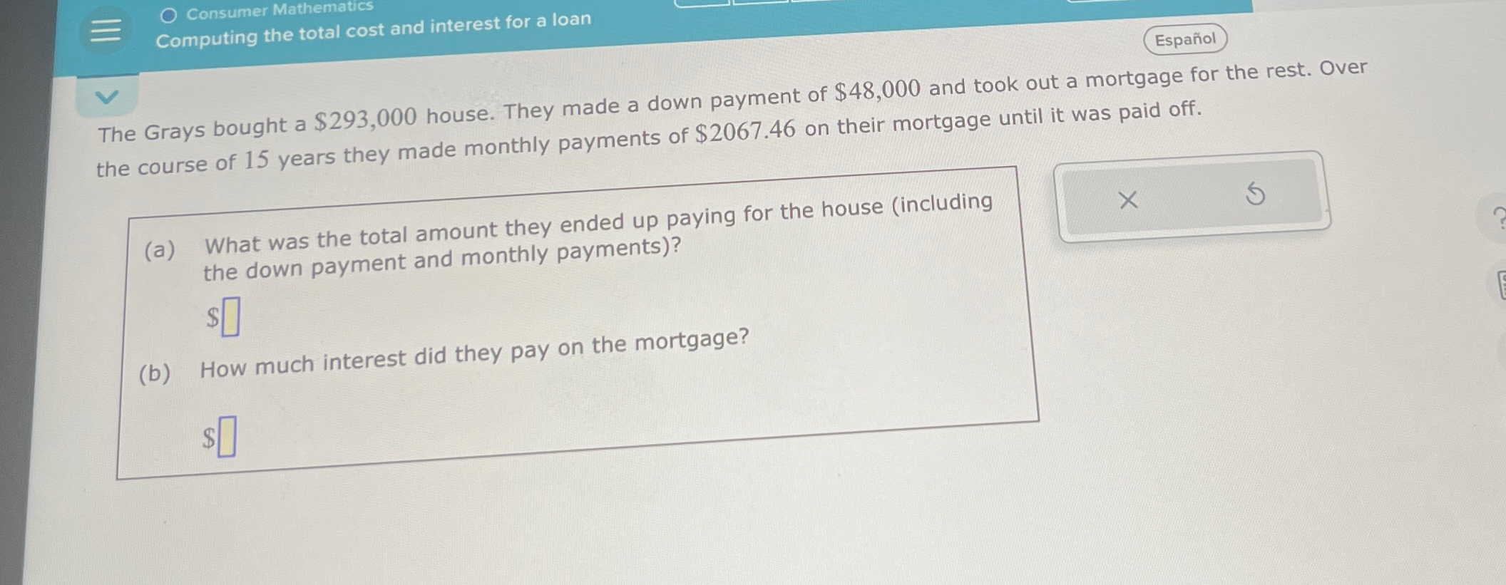 Solved Consumer MathematicsComputing the total cost and | Chegg.com