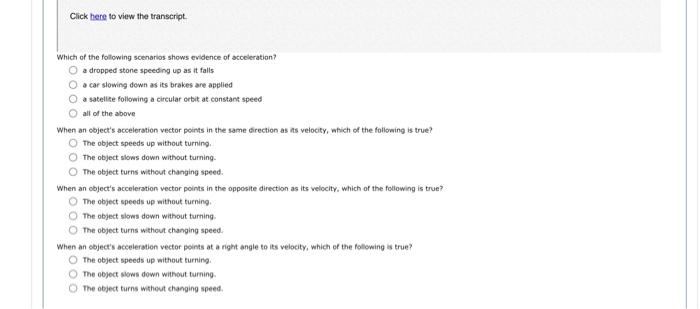 Solved Click here to view the transcript. Which of the | Chegg.com