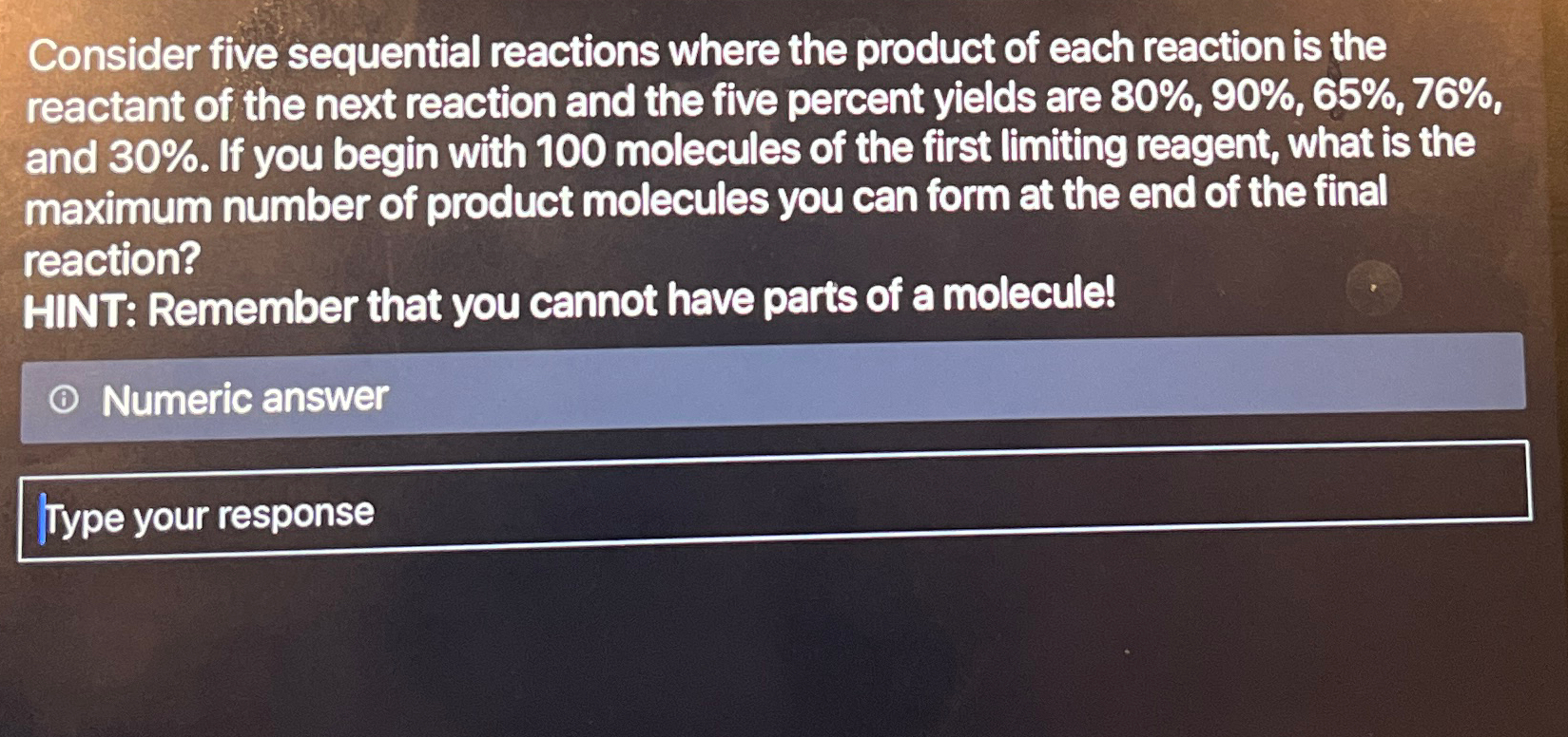 Solved Consider five sequential reactions where the product | Chegg.com