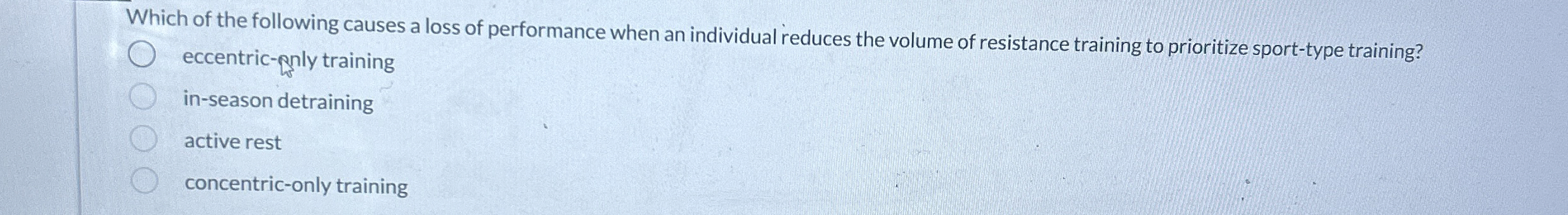 Solved Which of the following causes a loss of performance | Chegg.com