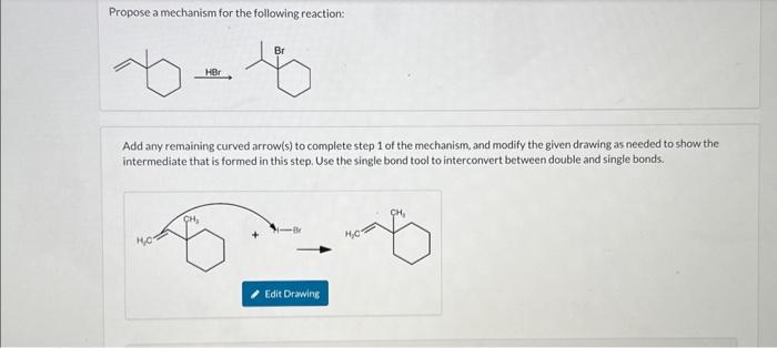 Solved Propose a mechanism for the following reaction: HBr | Chegg.com