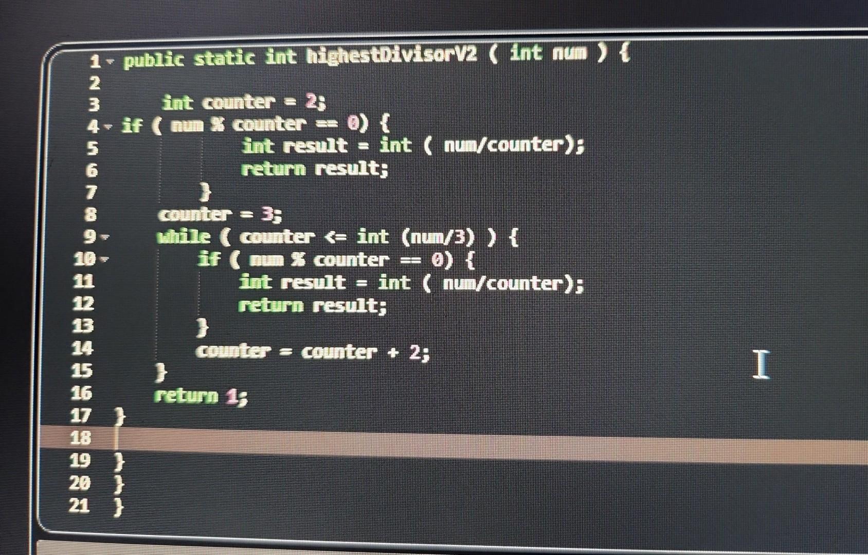 Solved Please write a code with this method to determine the | Chegg.com