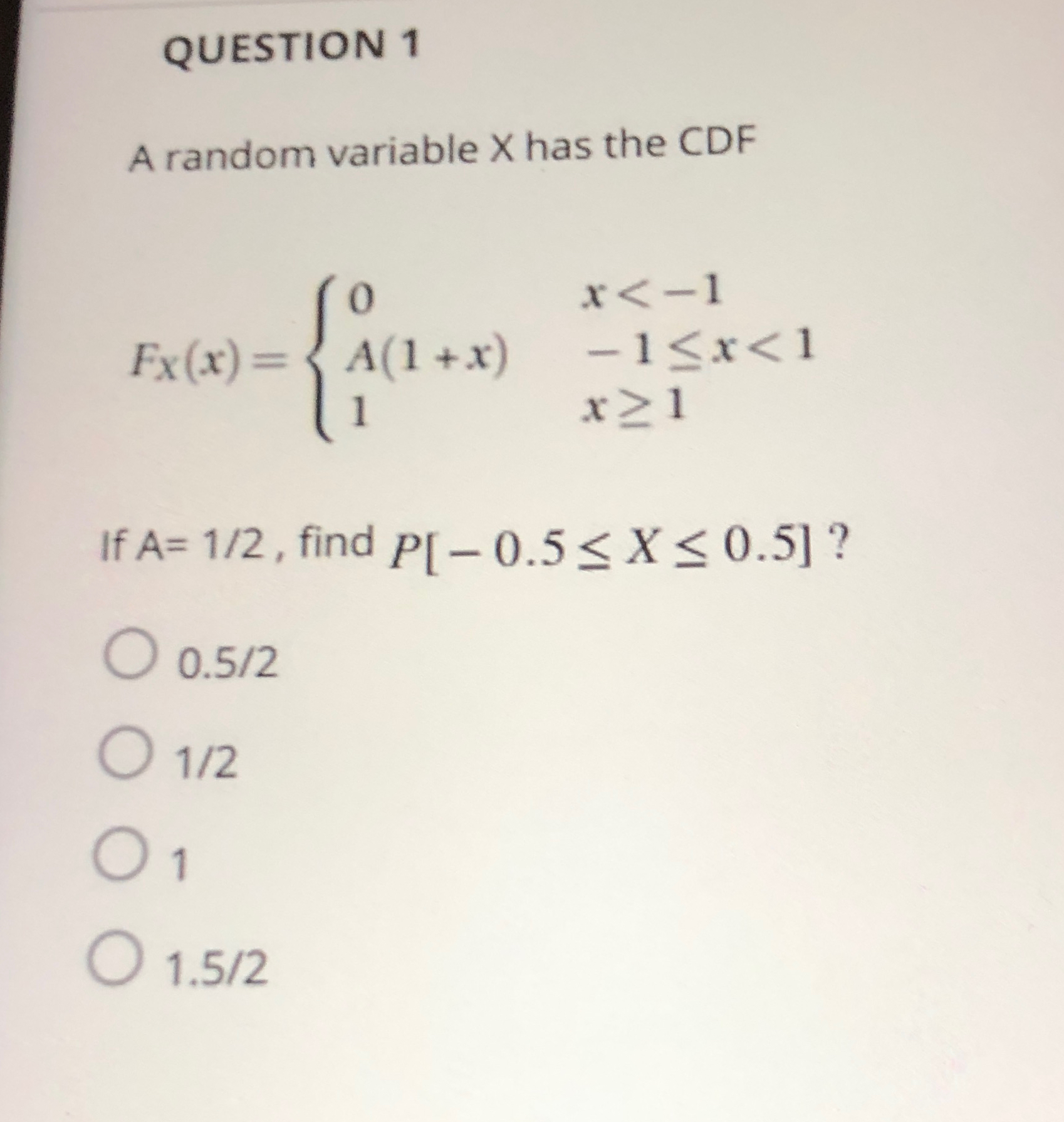 Solved QUESTION 1A random variable x has the | Chegg.com Solved QUESTION 1A random variable x has the | Chegg.com