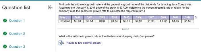 Solved Find both the arithmetic growth rate and the | Chegg.com