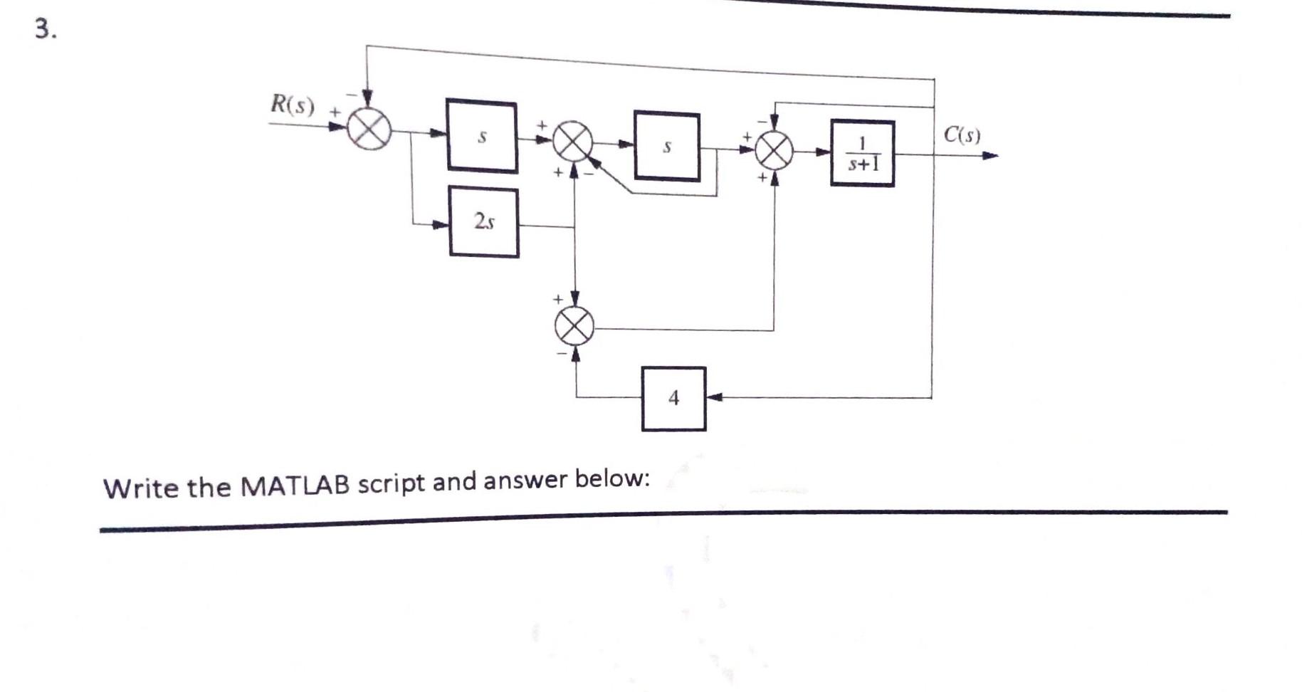 Write the MATLAB script and answer below:Write the | Chegg.com