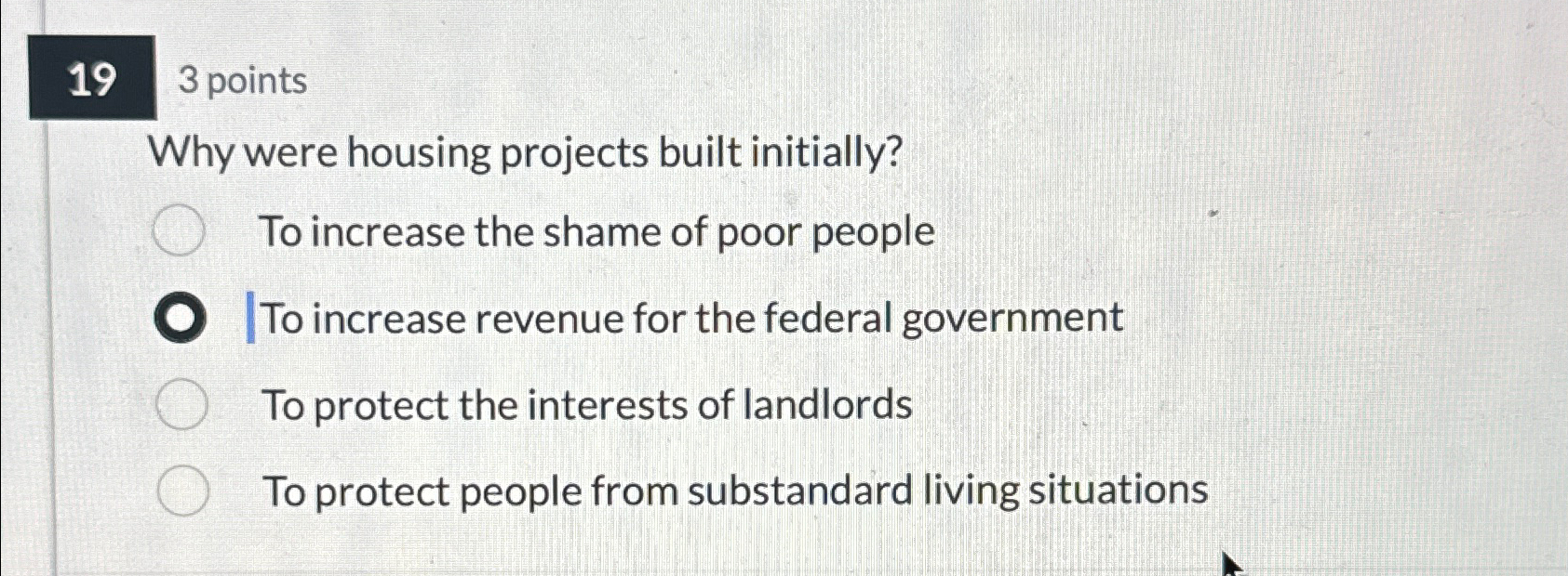 Solved 193 ﻿pointsWhy were housing projects built | Chegg.com