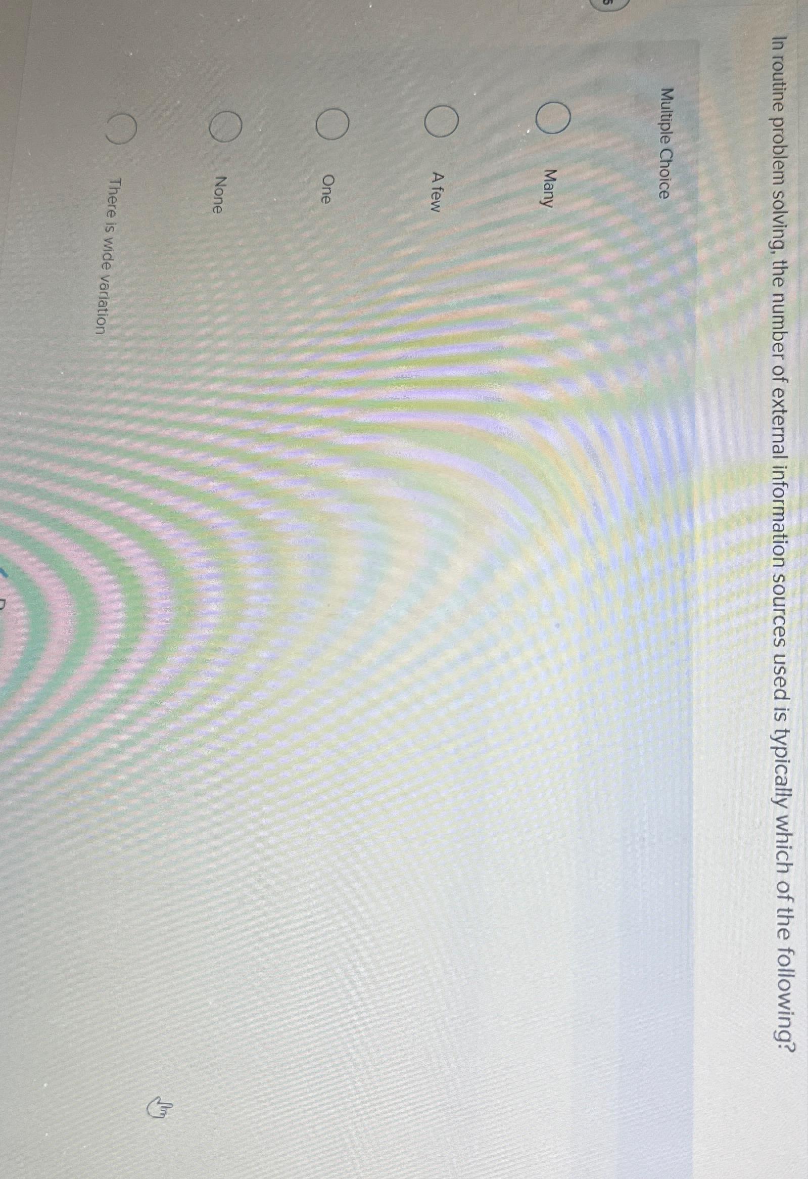 Solved In routine problem solving, the number of external | Chegg.com