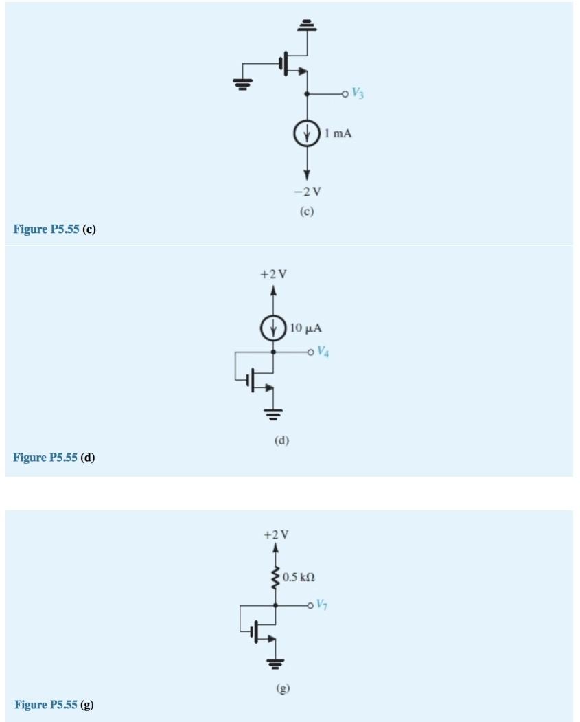 Solved Problem 5.55 ONLY parts c, d, and g: Part g is the | Chegg.com