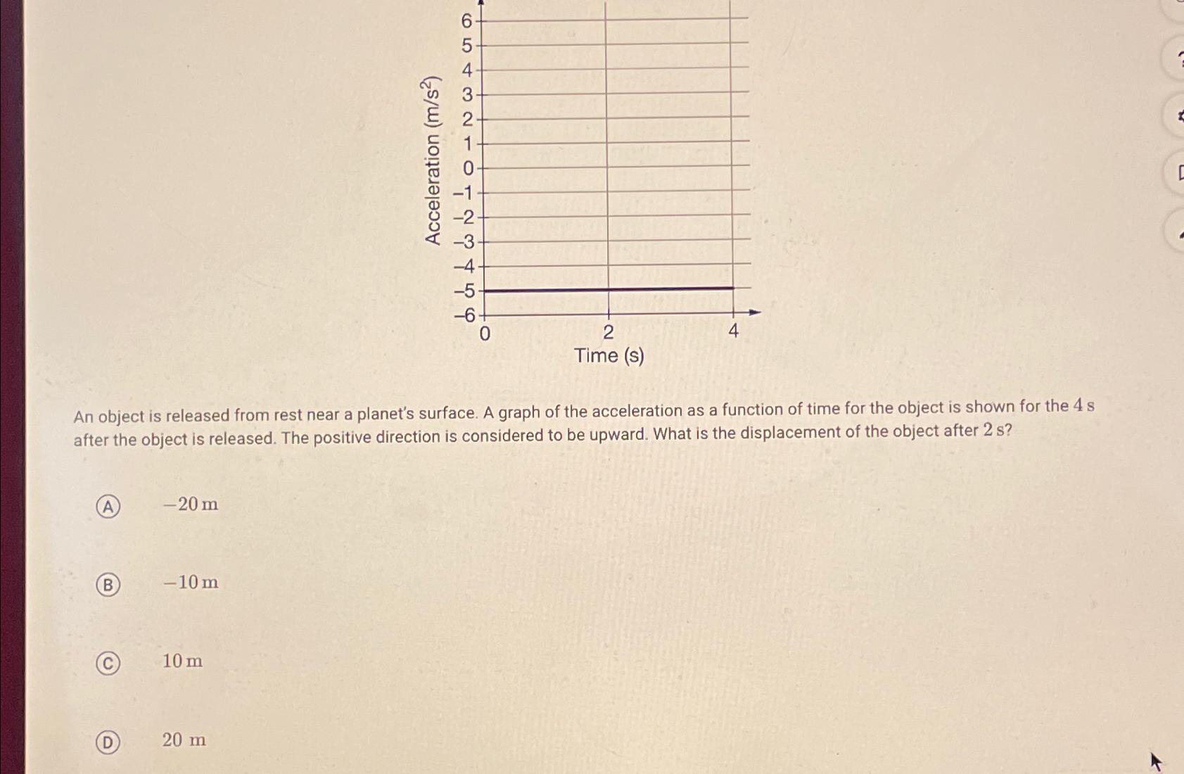 Solved An object is released from rest near a planet's | Chegg.com