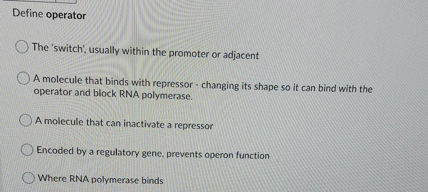 Solved Define operator The 'switch', usually within the | Chegg.com