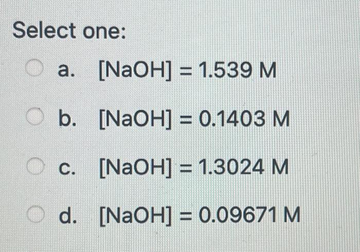 Hi! Calculate the Actual Volume of NaOH, then | Chegg.com
