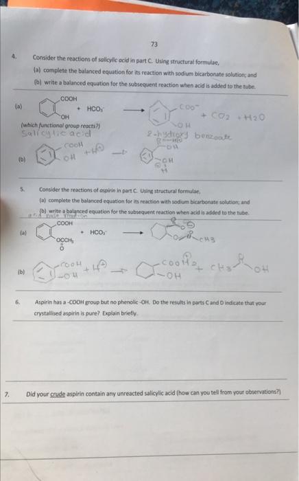 Solved can you solve questions 6 and 7, and please check 4 | Chegg.com