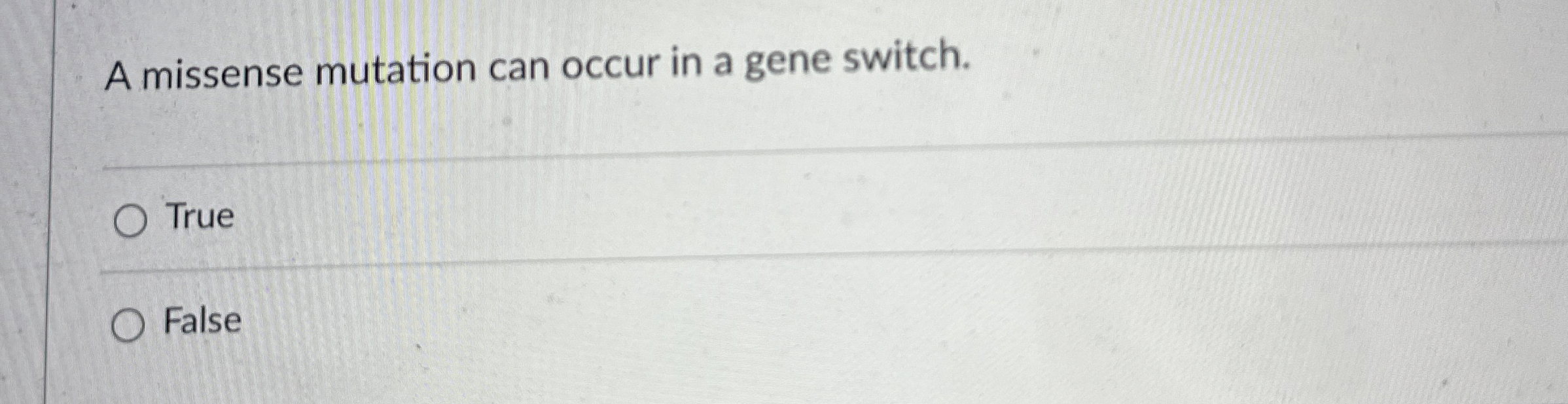 Solved A missense mutation can occur in a gene | Chegg.com