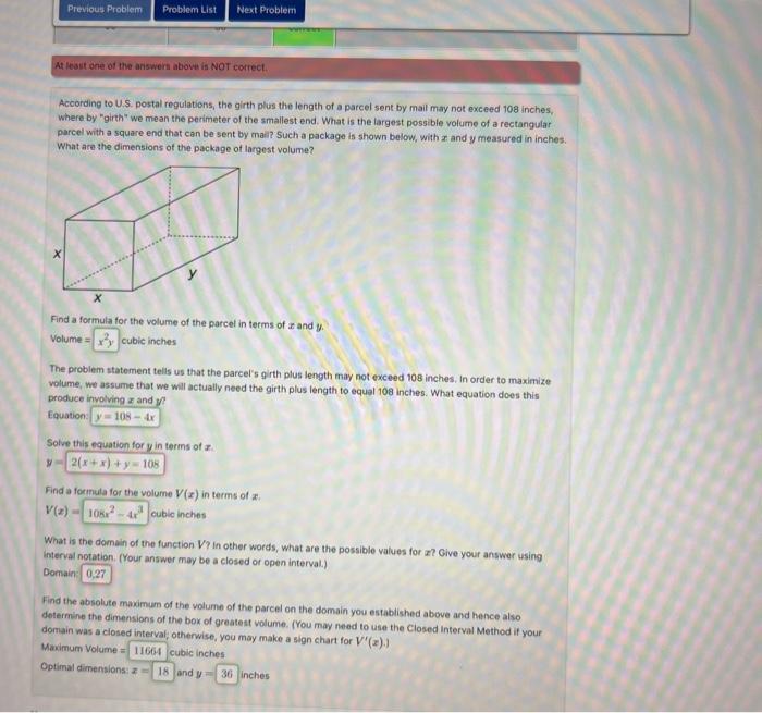 Solved Previous Problem Problem List Next Problem At least | Chegg.com