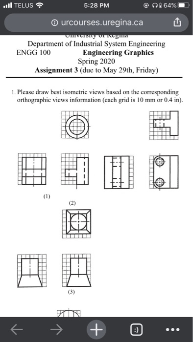 Solved C IN TELUS 5:28 PM A 64% urcourses.uregina.ca | Chegg.com