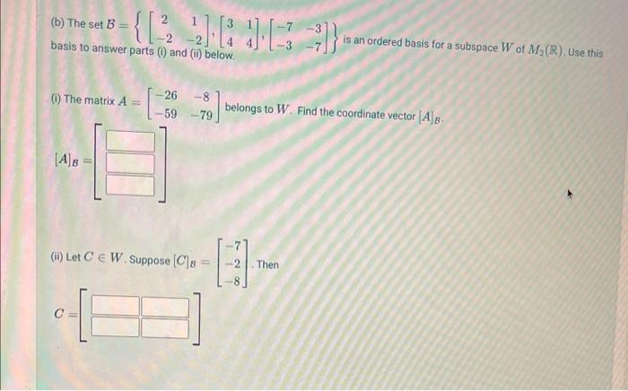 Solved (a) Consider the subset U of M2(R) given by | Chegg.com