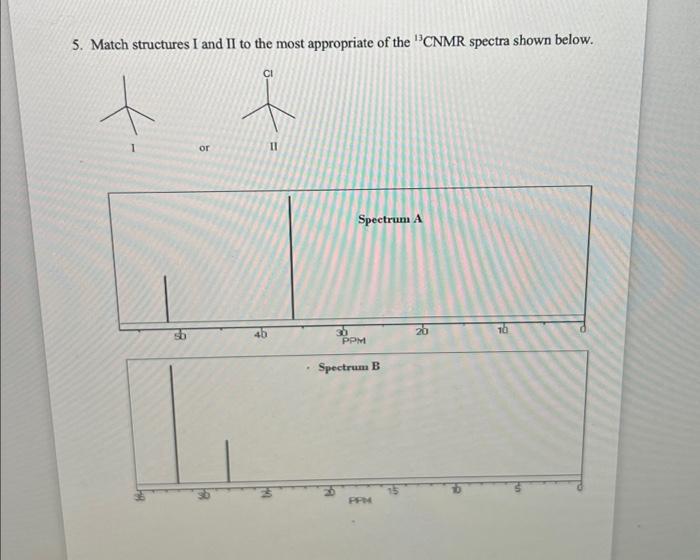 Solved 4. Match structures I and II to the most appropriate | Chegg.com