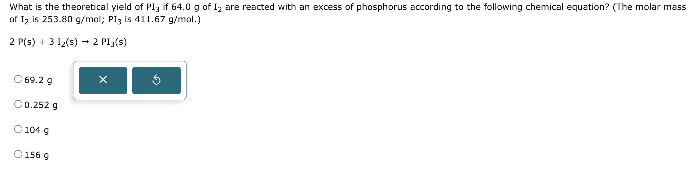 Solved What is ﻿the theoretical yield | Chegg.com