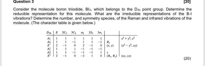 Solved Consider the molecule boron triiodide, Bl3, which | Chegg.com