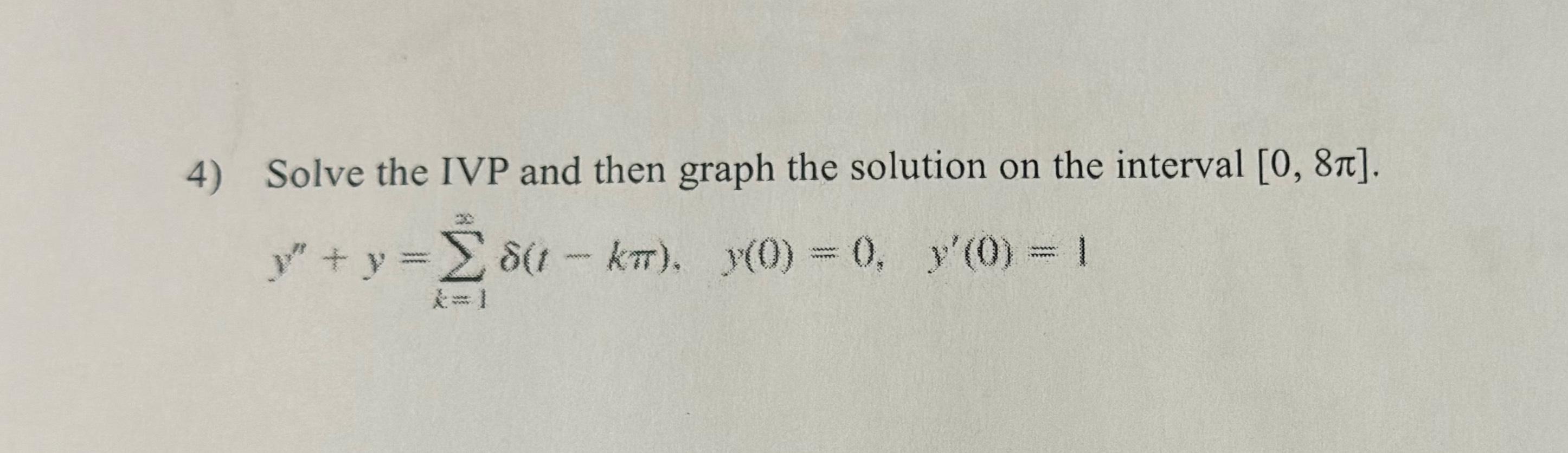 Solved Solve the IVP and then graph the solution on the | Chegg.com