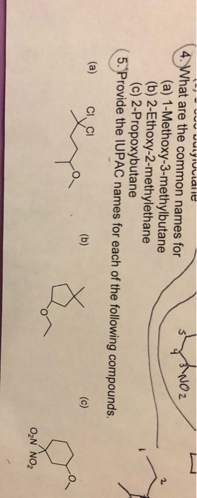 Solved wuuyiuulalle w 4. What are the common names for (a) | Chegg.com