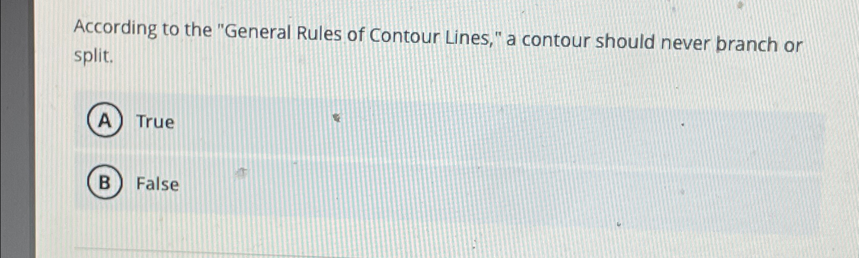 Solved According to the "General Rules of Contour Lines," a | Chegg.com