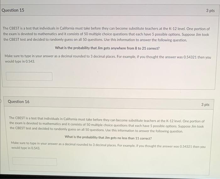 Solved The CBEST is a test that individuals in California | Chegg.com