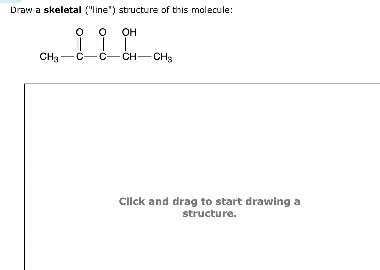 Solved draw a skeletal ("line") ﻿structure of this molecule | Chegg.com