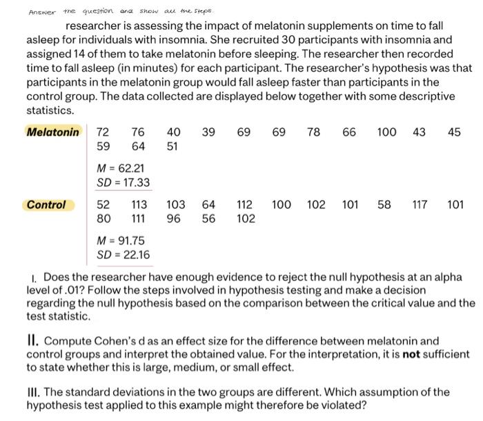 Solved Answer the question and show all the stepe. | Chegg.com