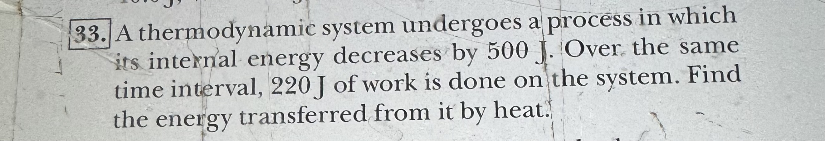 Solved A thermodynamic system undergoes a process in which | Chegg.com