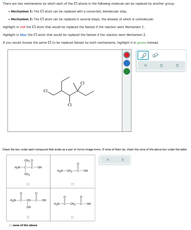 Solved There are two mechanisms by which each of the Cl | Chegg.com