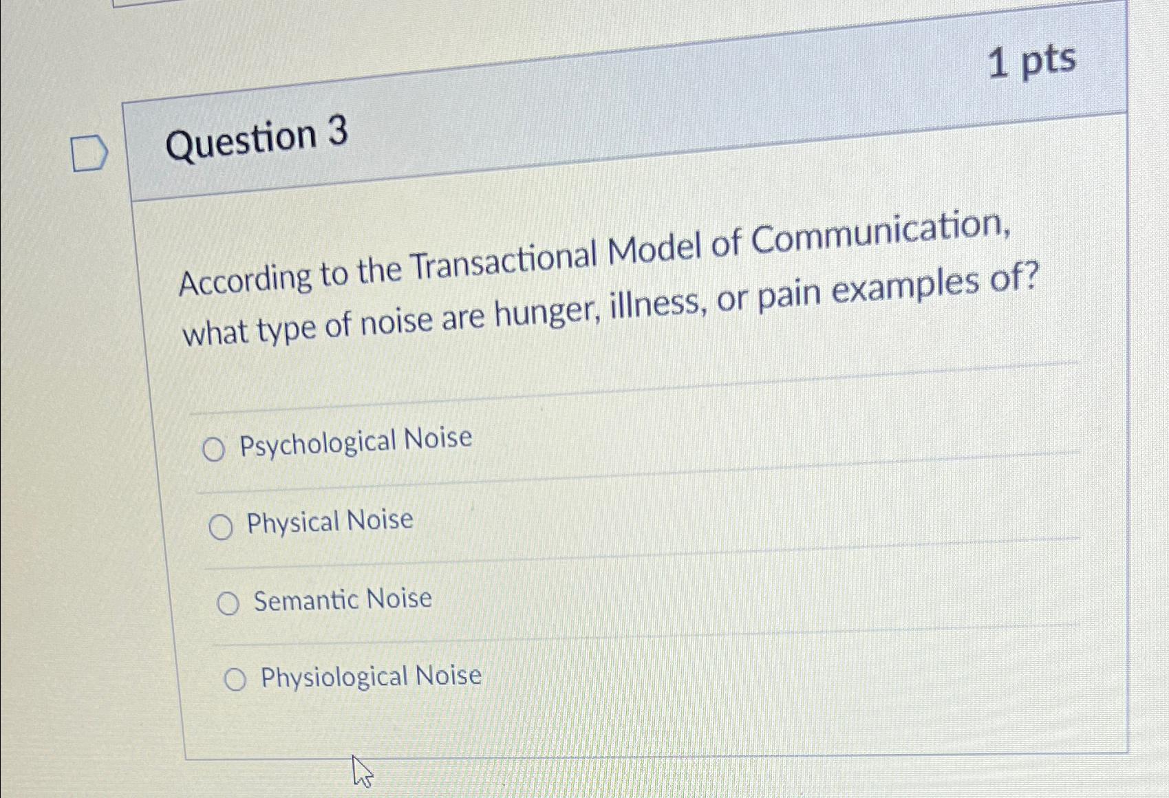 Solved Question 31ptsAccording to the Transactional Model of | Chegg.com