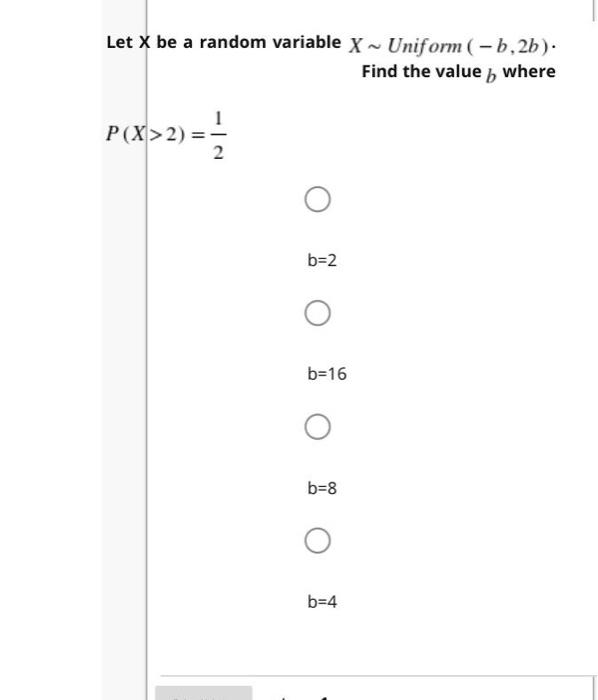 Solved Let X Be A Random Variable X Uniform 52b Find 3193