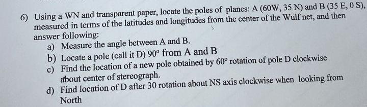 Solved Using a WN and transparent paper, locate the poles of | Chegg.com