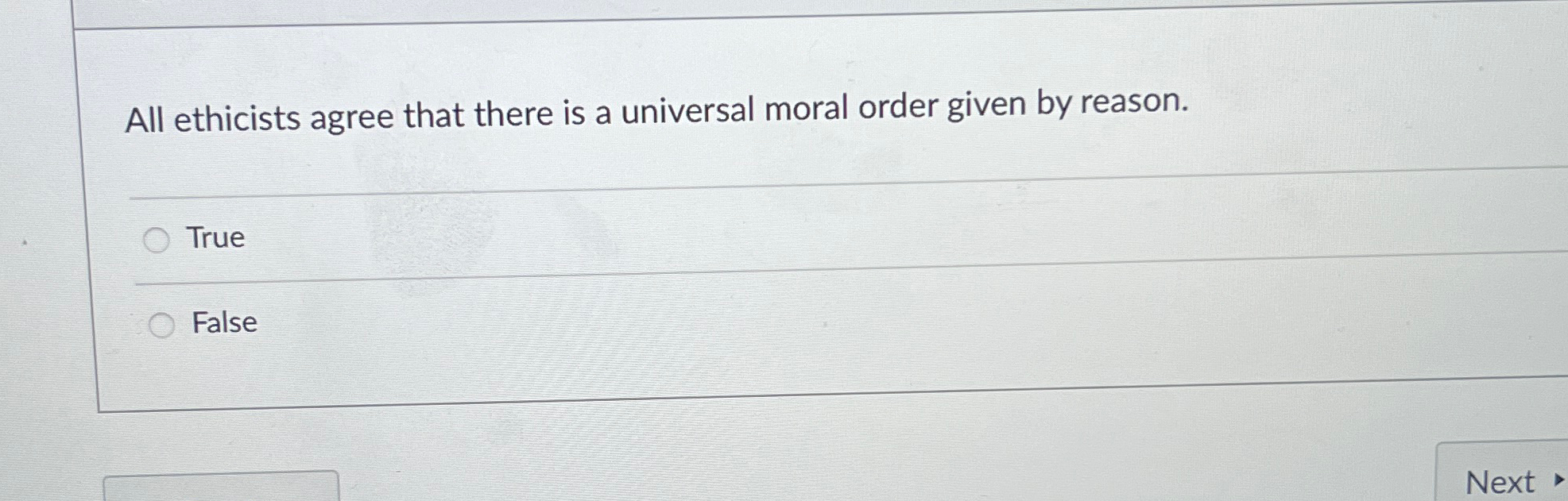 Solved All ethicists agree that there is a universal moral | Chegg.com
