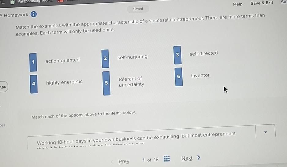 Solved HeipSave & Exit6 ﻿Homework (i)Match the examples with | Chegg.com