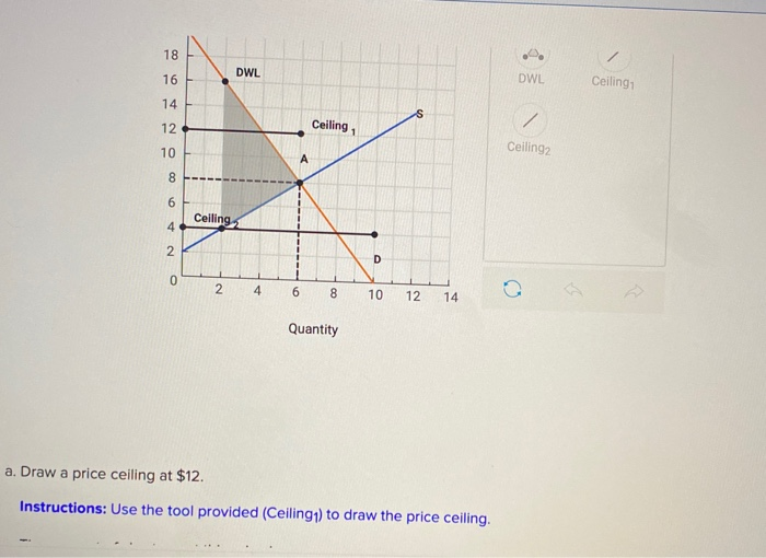 Solved: 18 DWL 16 DWL Ceiling 4 12 Ceiling, / 10 Ceiling 0... | Chegg.com