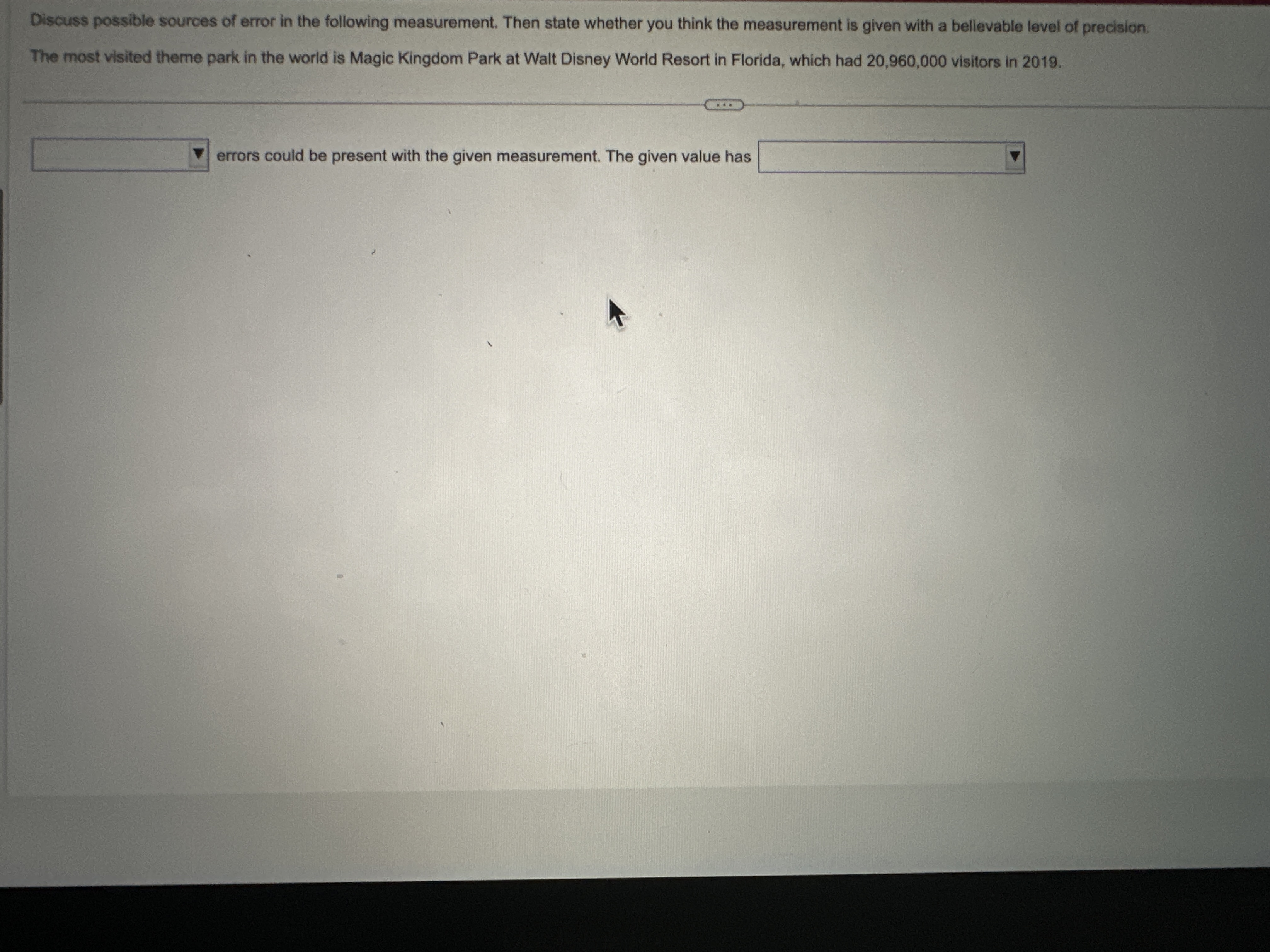 Solved Discuss possible sources of ﻿error in ﻿the following | Chegg.com